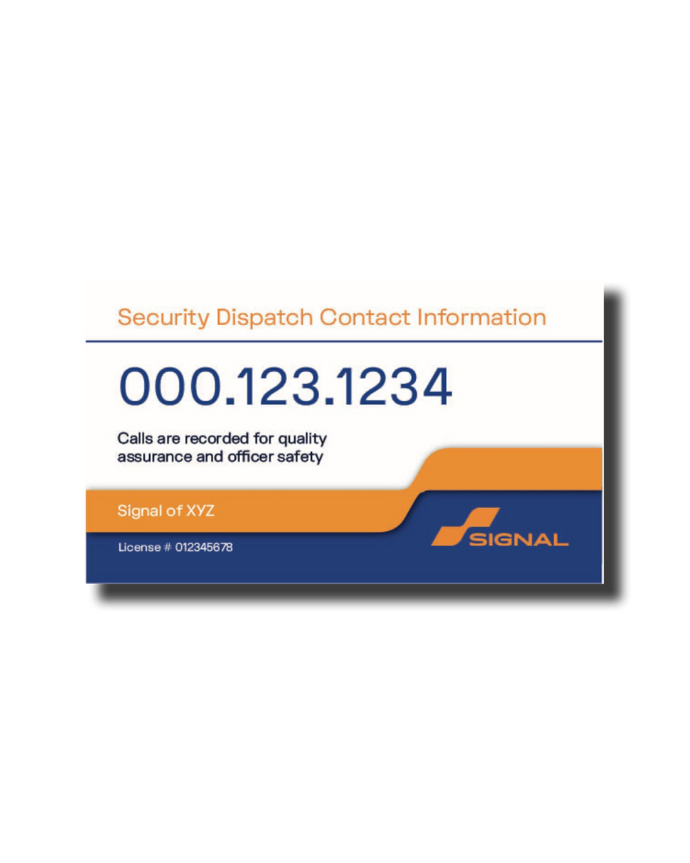 Dispatch Contact Cards