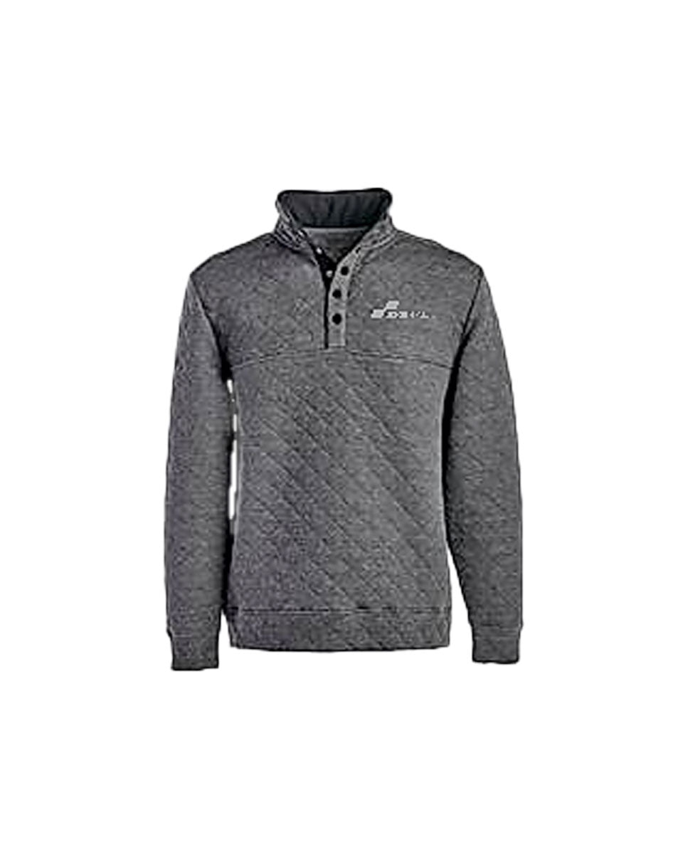 J. America Adult Quilted Snap Pullover
